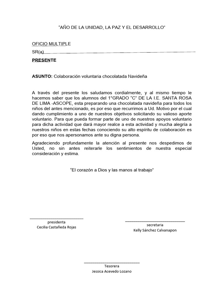 Solicitud - de Colaboracion | PDF