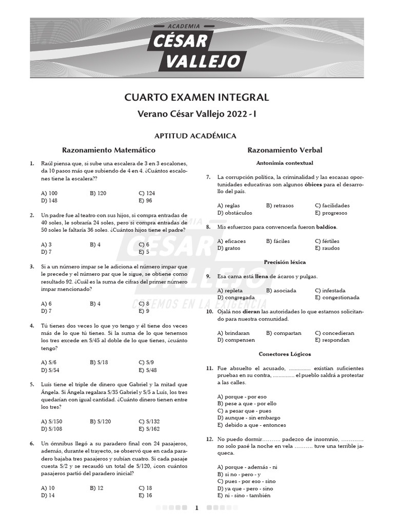 4 Ex Int VCV 2 | Descargar gratis PDF | Enlace químico | Imperio Inca