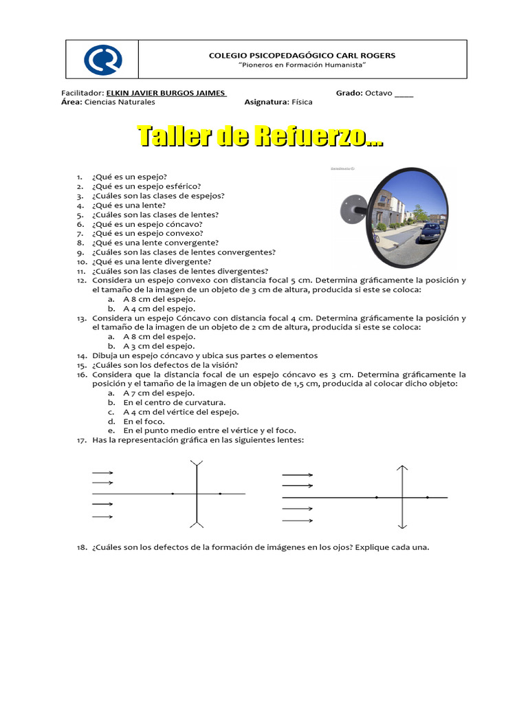 Taller de Refuerzo.. | PDF