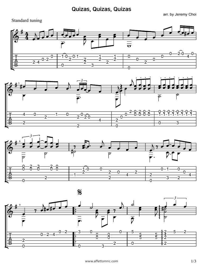 Tab - Quizas Quizas Quizas 1 | PDF | Character Encoding | Encodings