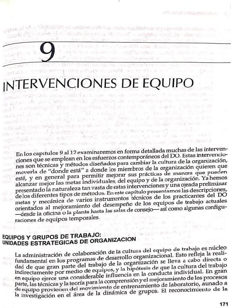 Desarrollo Organizacional Capítulo 9 - French y Bell_compressed | PDF ...