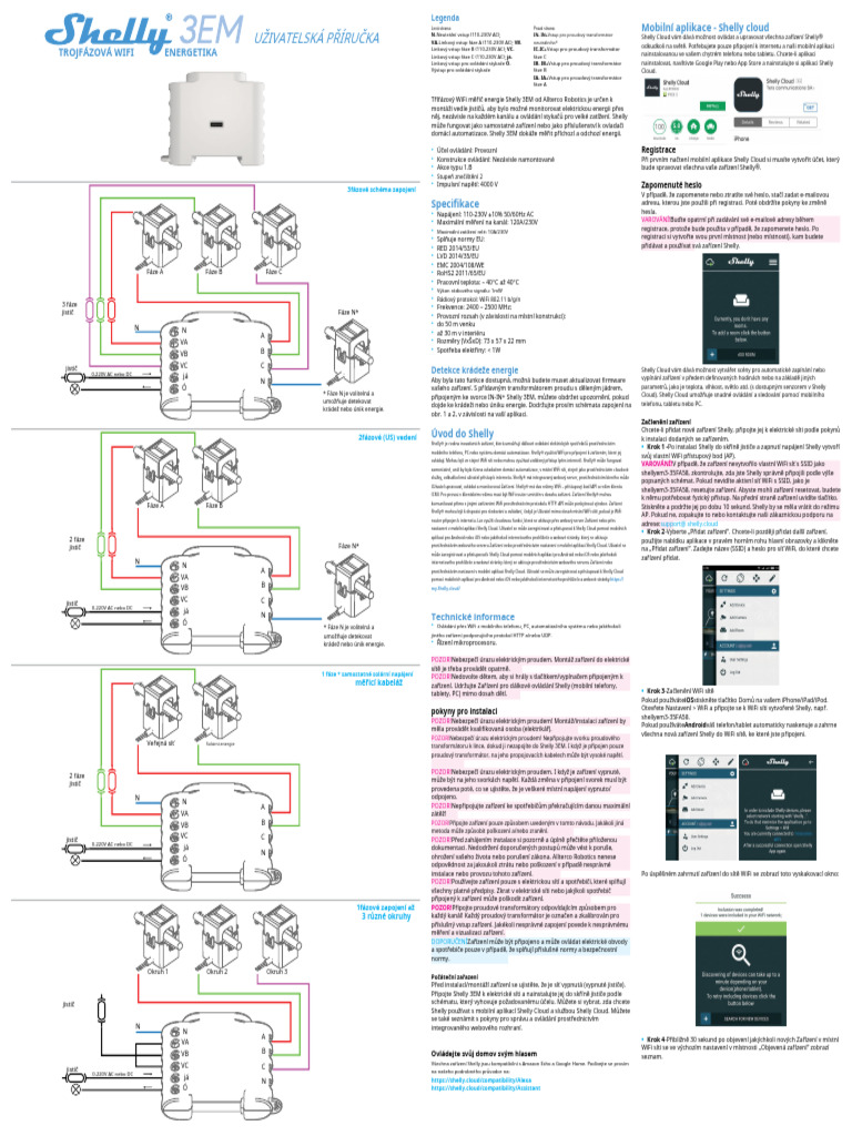Shelly-3em-manuál.cz | PDF