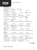 Pioneer_Intermediate_B1_Tests_Module_1 | PDF | Roommate