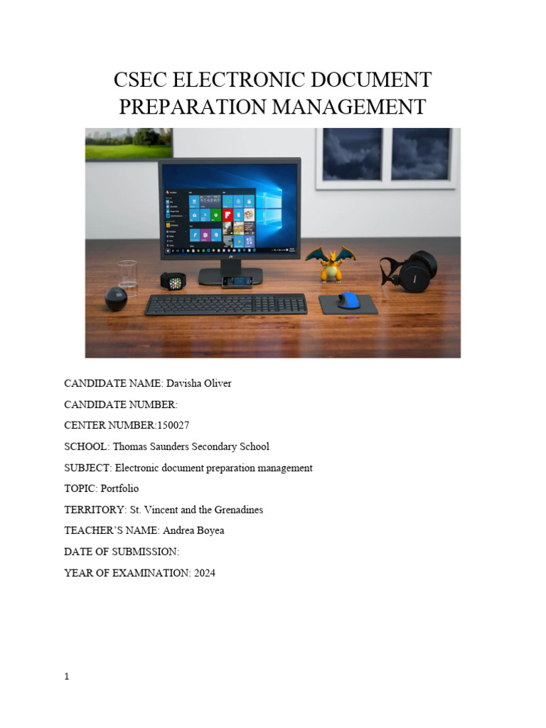 CSEC ELECTRONIC DOCUMENT PREPARATION MANAGEMENT (AutoRecovered) | PDF