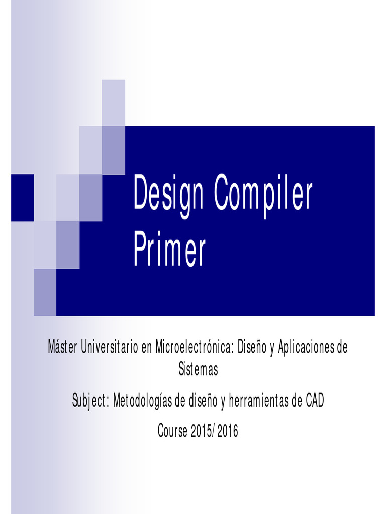 Tema 4 Synopsys Primer Ejemplo | PDF | Hardware Description Language | Library (Computing)
