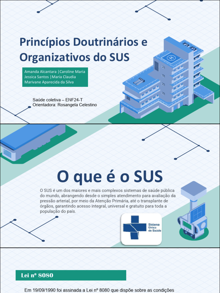 Apresentação Princípios Do SUS | PDF | Promoção de saúde