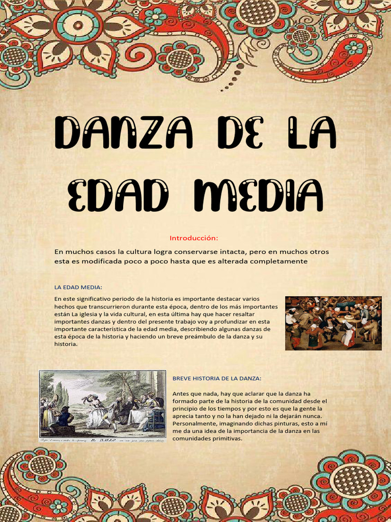 Danza de La Edad Media | PDF | Bailes | Instrumentos musicales