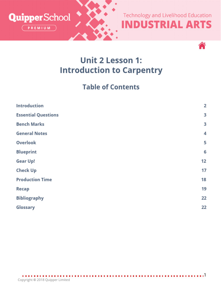 Lesson 1 Introduction to Carpentry | PDF | Carpentry | Swot Analysis
