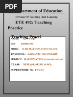 Teaching Practice Report Writing 2021 by MR Nwoanjia John | PDF | Cognition | Communication