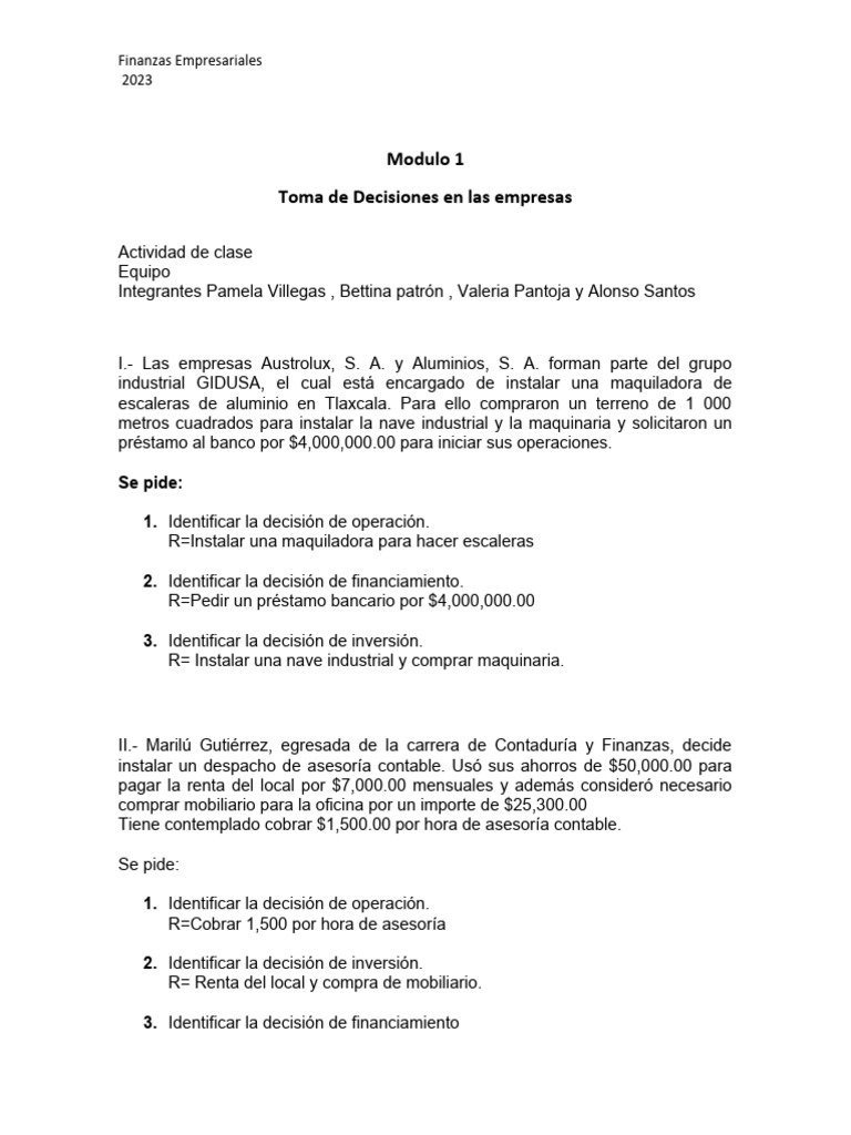 Actividad de Clase 8 Nov | PDF | Bancos | Sector privado