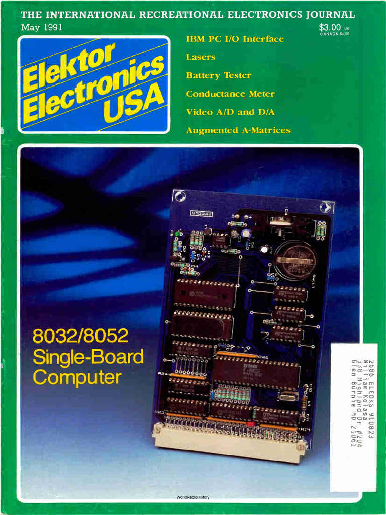 Elektor-Electronics-USA-1991-05 | PDF | Vacuum Tube | Amplifier