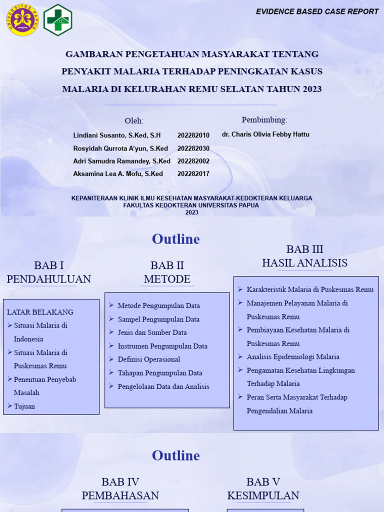 EBCR FG1 Remu-Malaria | PDF