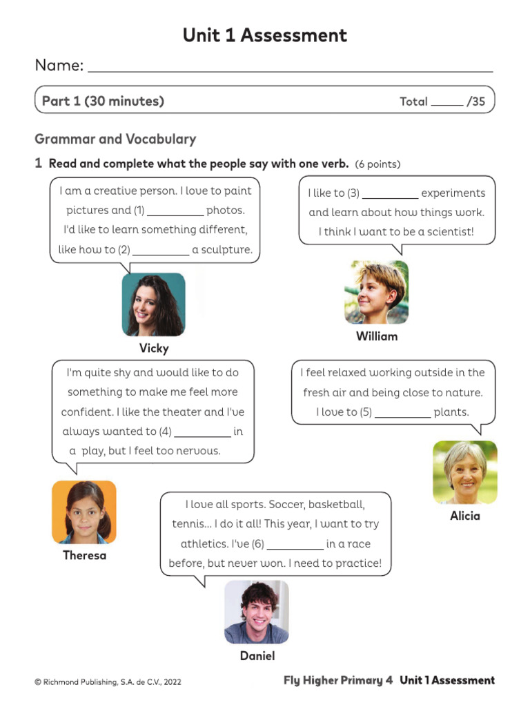 FHP4 Unit 1 Assessment | PDF
