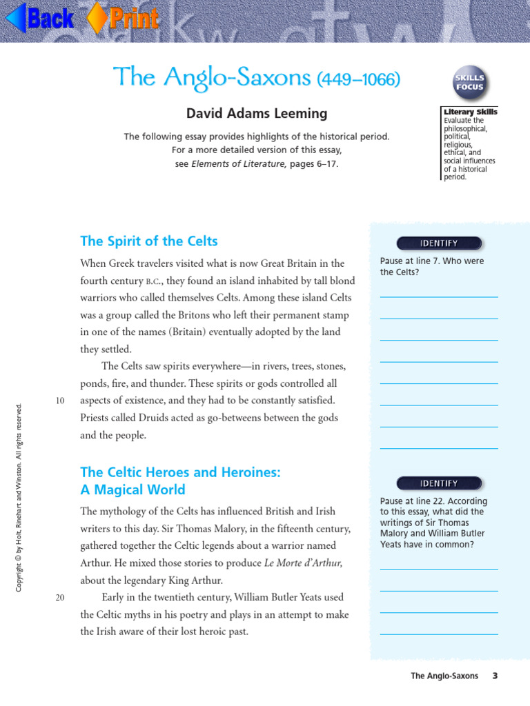 Anglo Saxons | PDF | Anglo Saxons | Thor