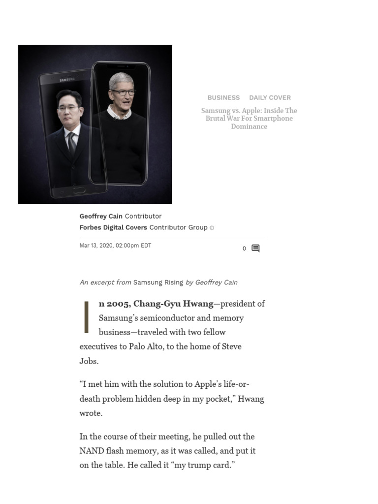 Samsung vs. Apple: Smartphone Rivalry | PDF | Apple Inc. | Smartphone