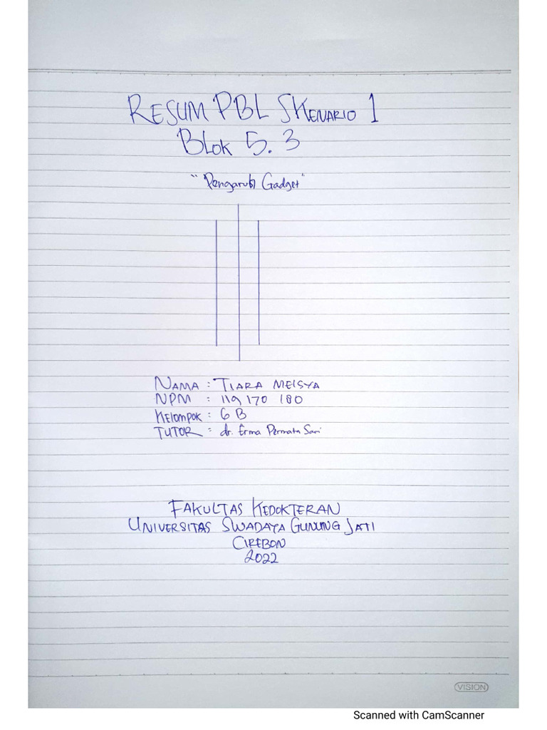 Kelompok 6b - Tiara Meisya - Resume PBL SK 1 - Blok 5.3 | PDF