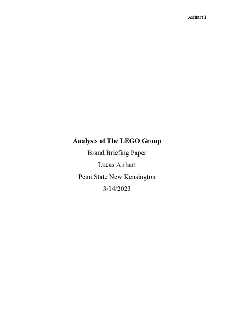 LEGO Group: Sustainability and Strategy Analysis | PDF | Social Media ...