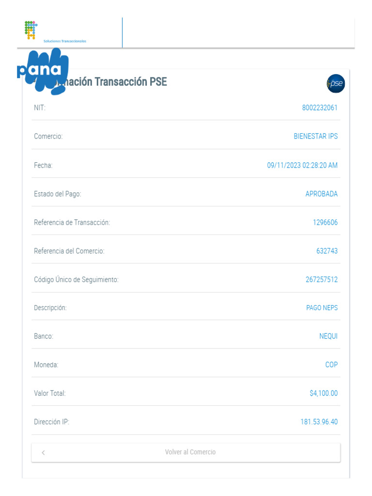 Transacción PSE Aprobada - FastTrack SAS | PDF | Finanzas y dinero