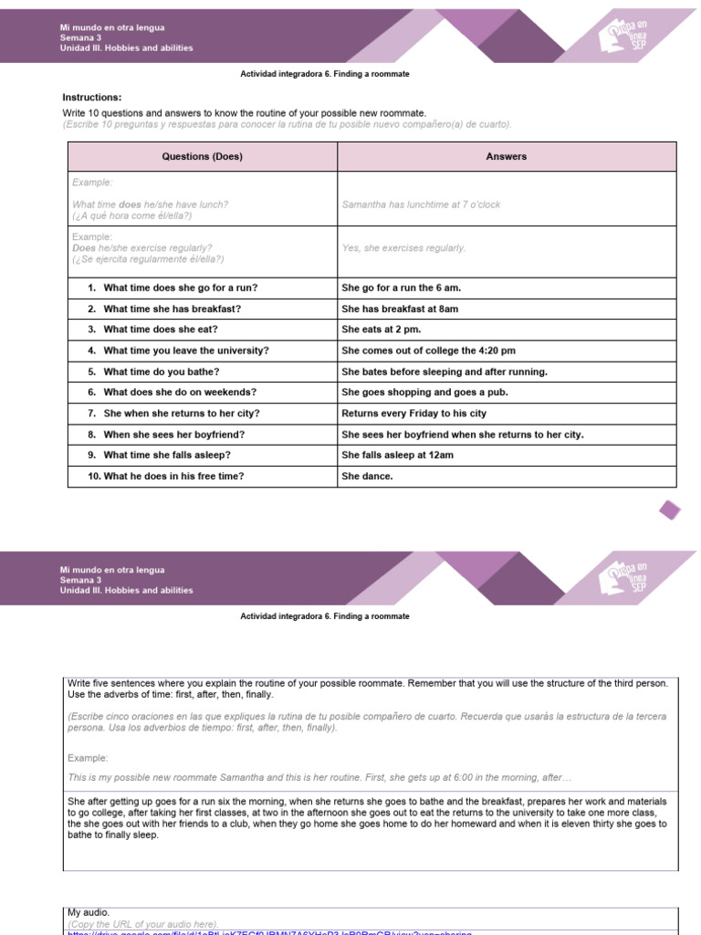 M06S3AI6 | PDF | Language Arts & Discipline | Foreign Language Studies
