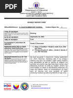 INCiDENT REPORT Template Deped Phil | PDF