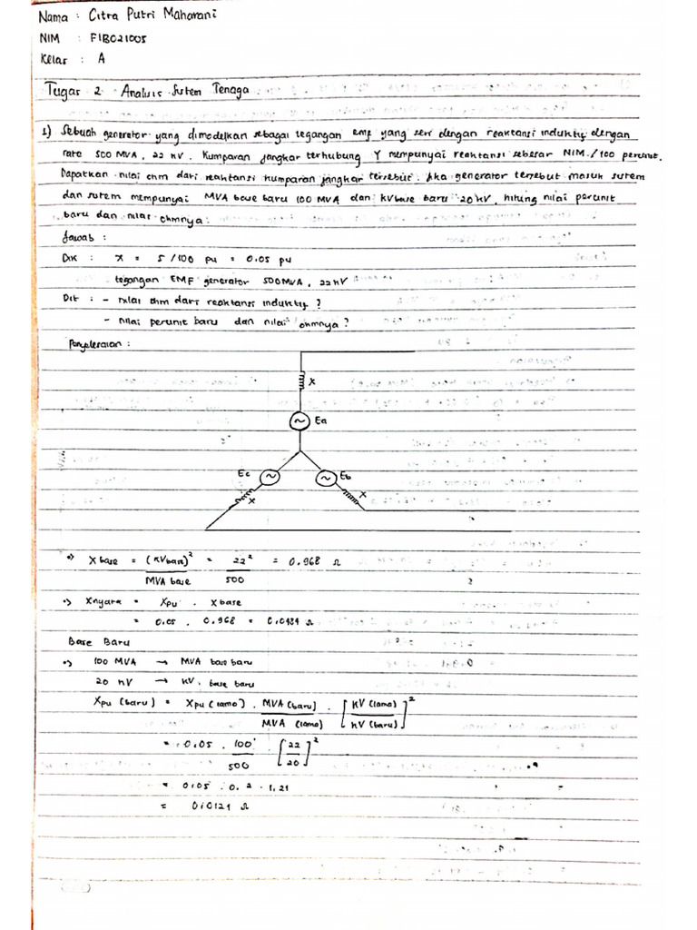 Tugas 2 AST 1 (A) - F1B021005 - Citra Putri Maharani | PDF