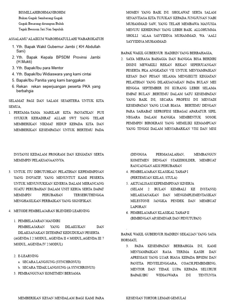 Kesan dan Pesan Pelatihan PKA VII | PDF | Bisnis
