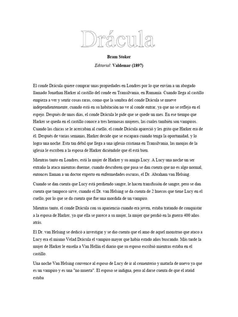 Bram Stoker 'Dracula' | PDF | Abraham Van Helsing | Drácula