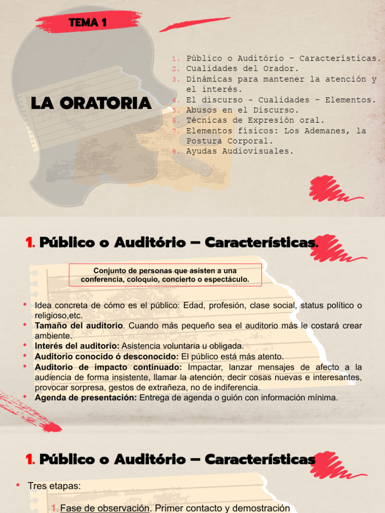 LA ORATORIA 2 | PDF | Hablar en público | Proposición