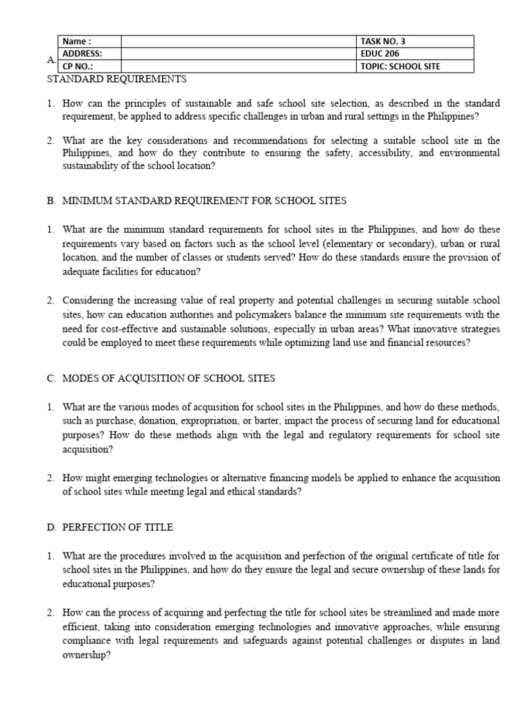 Task No. 3 Educ 206 | PDF | Sustainability | Sustainable Design