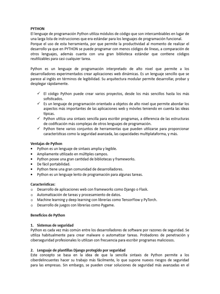 Python Y Django Potencia Y Versatilidad Pdf Python Lenguaje De 4158