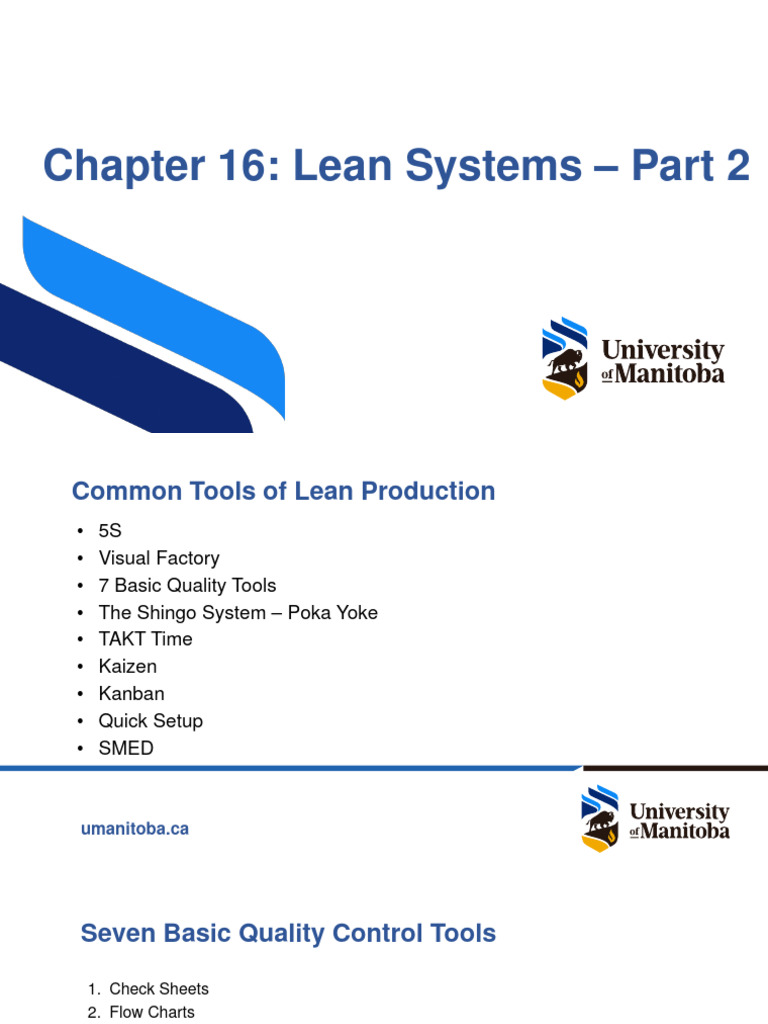 Ch. 16 - Lean Systems - Part 2 - Skeleton | PDF | Lean Manufacturing | Business