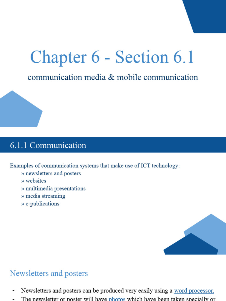 Chapter 6 - Section 6.1 Juana Gomez Nieto & Paz Svedas | PDF | Telephone | Internet