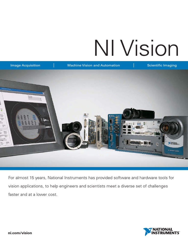 Ni Vision Overview Flyer | PDF | Automation | Computer Engineering