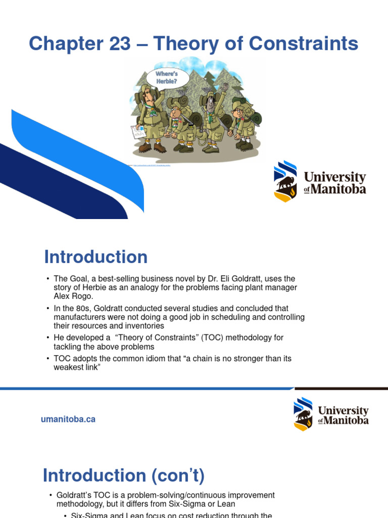 Understanding Goldratt's Theory of Constraints | PDF | Production And ...