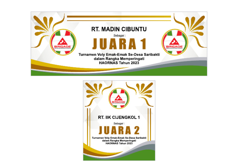 Stiker Buat Tropi | PDF