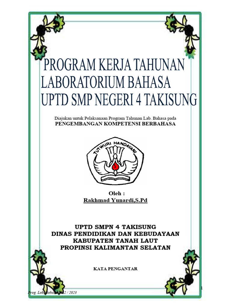 Prog. Tahunan Lab. Bahasa | PDF