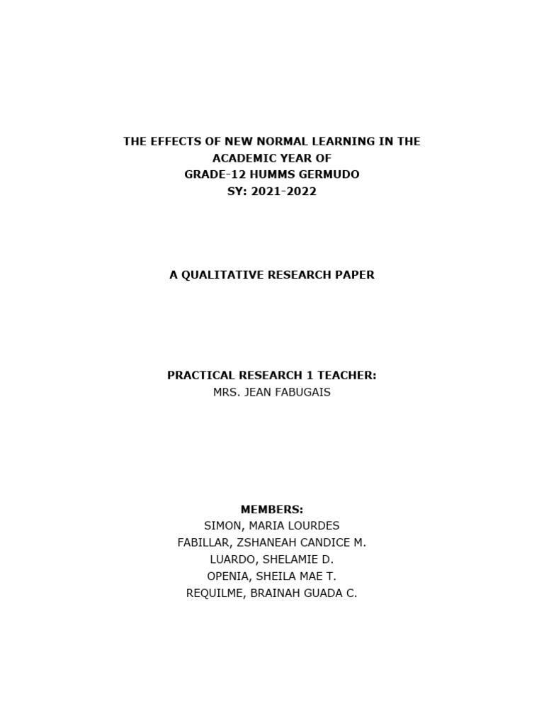 PR1 Overall | PDF | Educational Technology | Learning