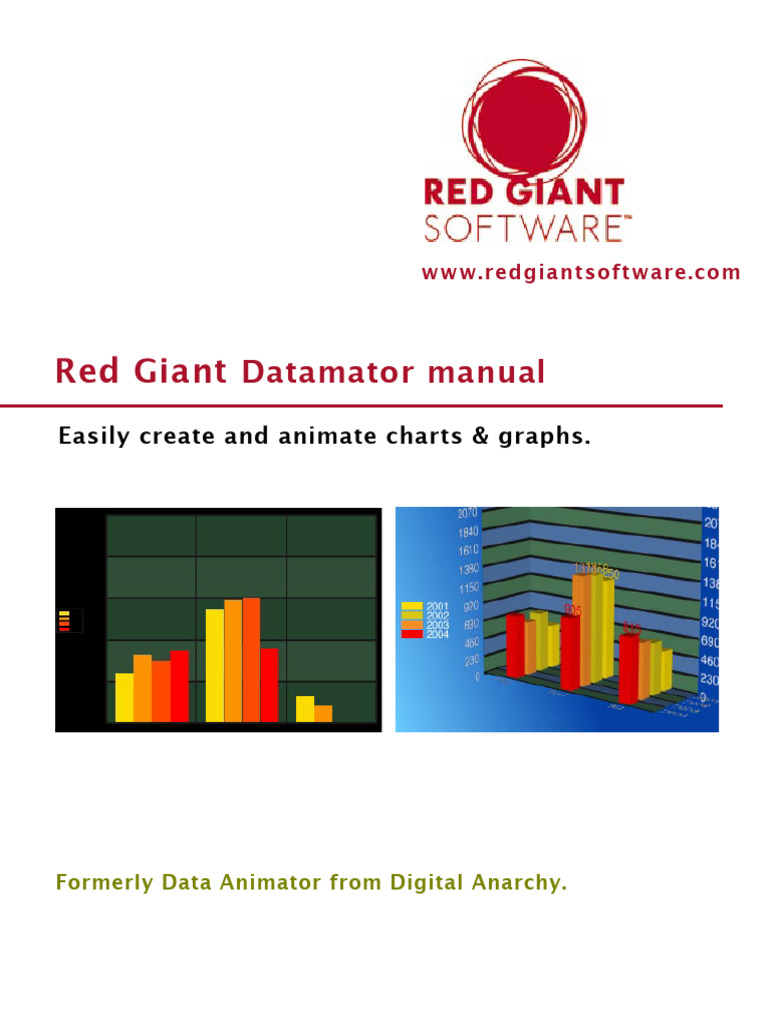 Red Giant Datamator Quick Start | PDF | Chart | Computer File