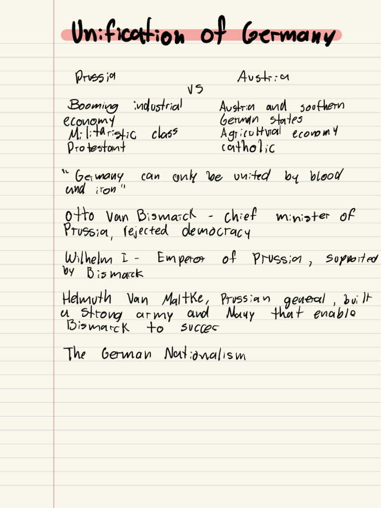 Unification of Germany | PDF