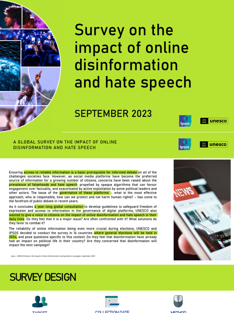 Unesco Ipsos Survey 1 | PDF | Public Sphere | Mass Media