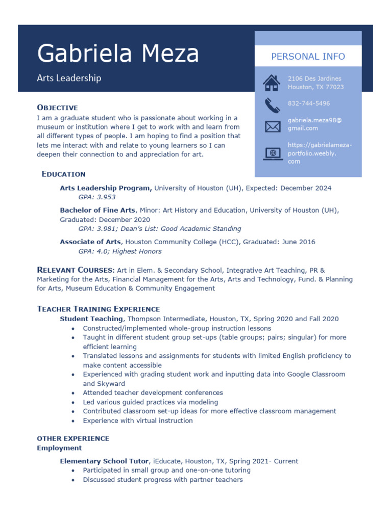 Resume 2023 | Download Free PDF | Teachers | Software