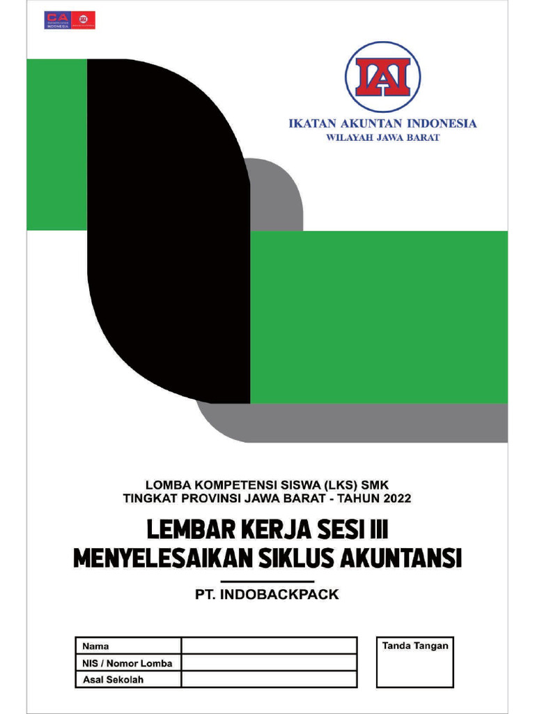 LBR JWB Sesi 3 - INDOBACKPACK | PDF | Debits And Credits | Depreciation