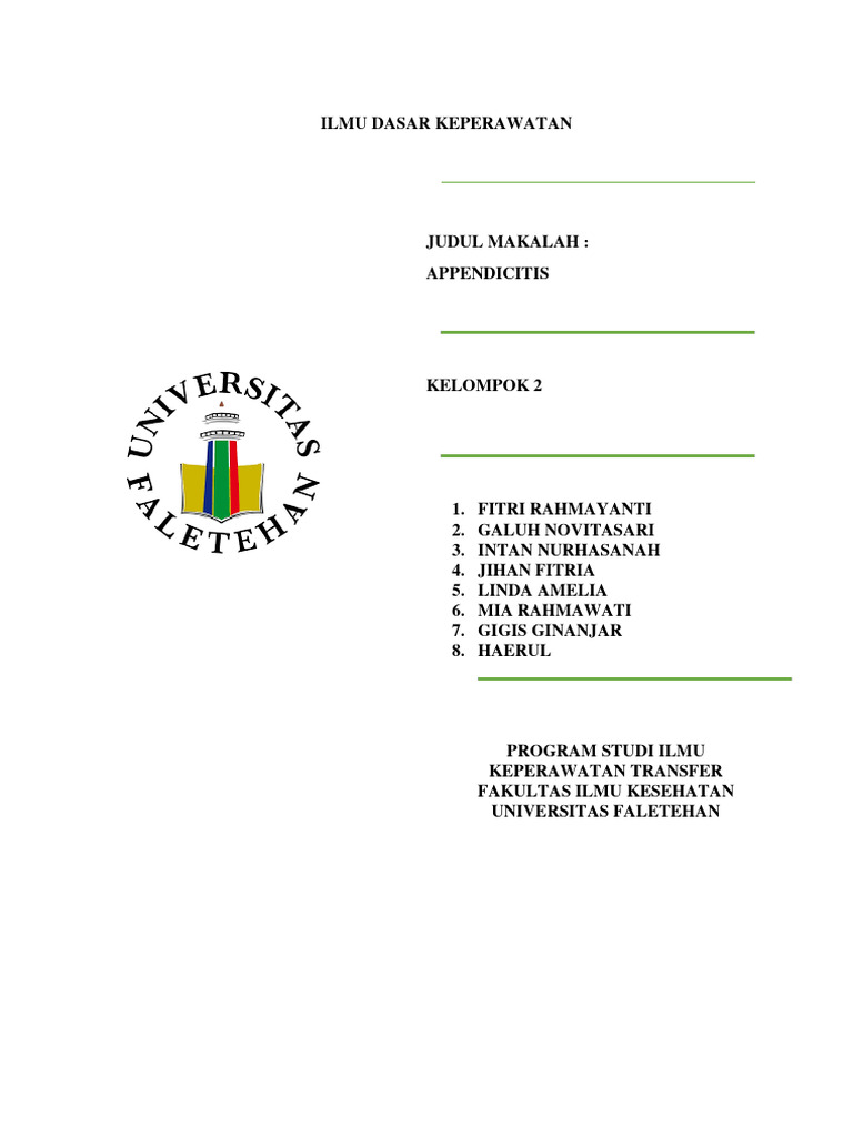 Kel 2. IDK APPENDICITIS | PDF