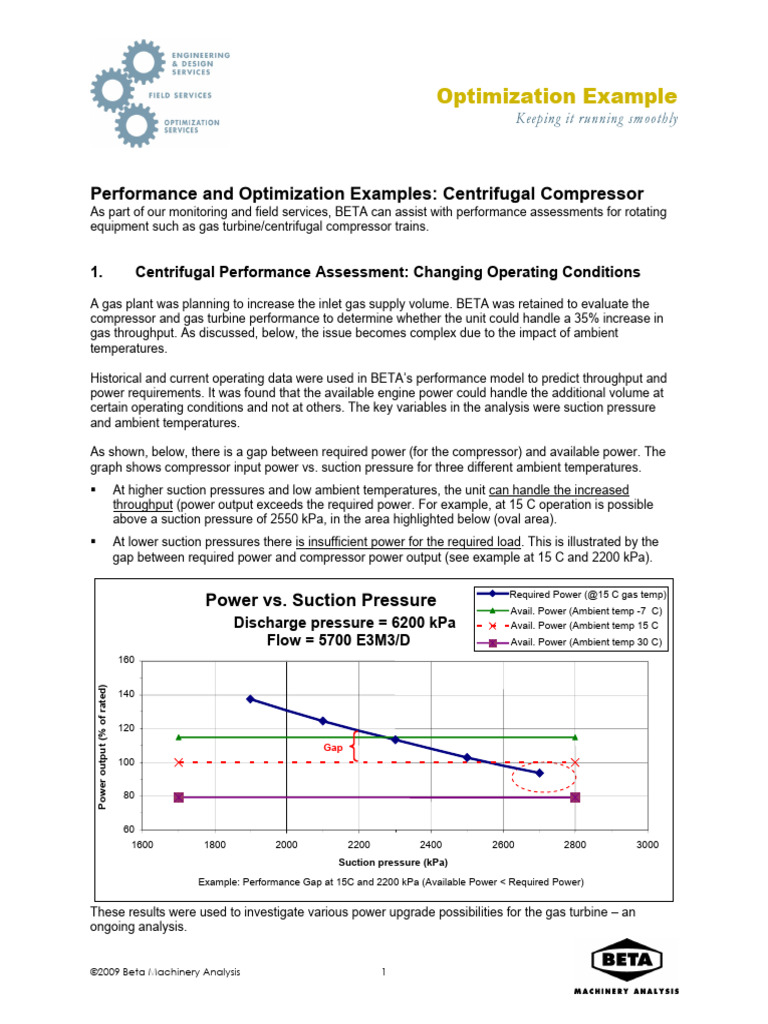 CENTRIFUGAL_COMPRESSOR_Performance_Optimization_Example | PDF | Gases | Turbomachinery