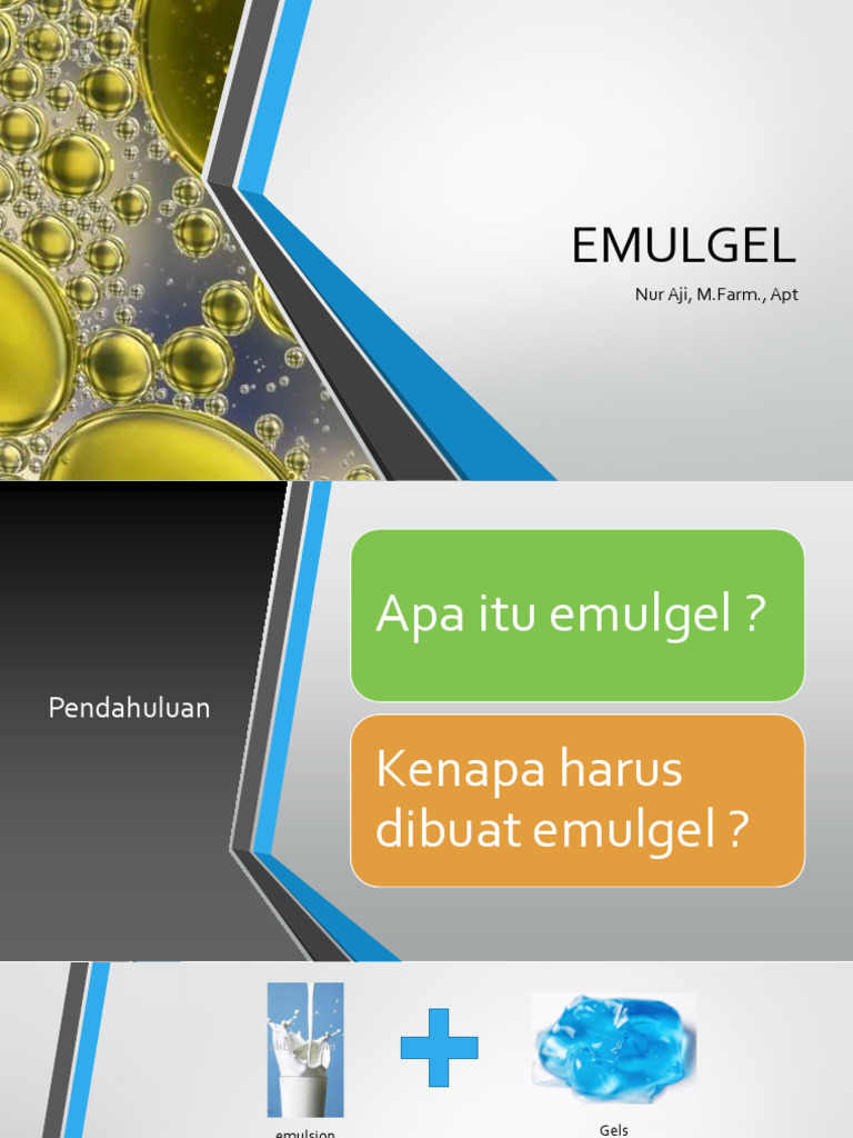 Definisi dan Kelebihan Emulgel | PDF