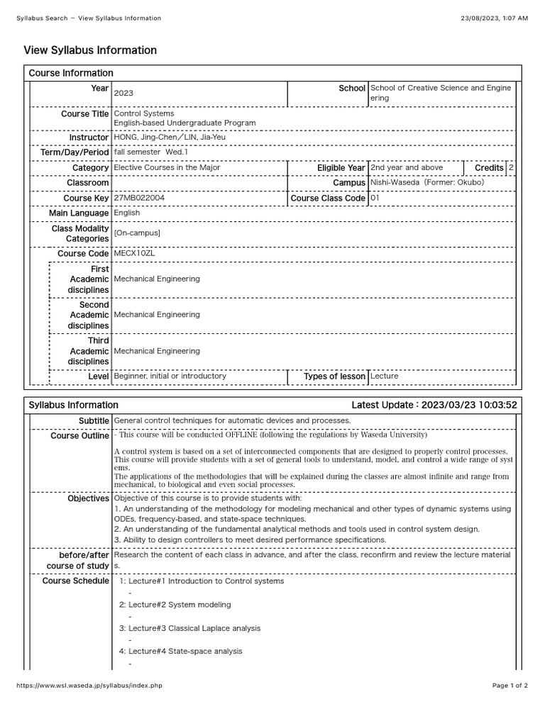 Control Systems | PDF | Mechanical Engineering | Engineering