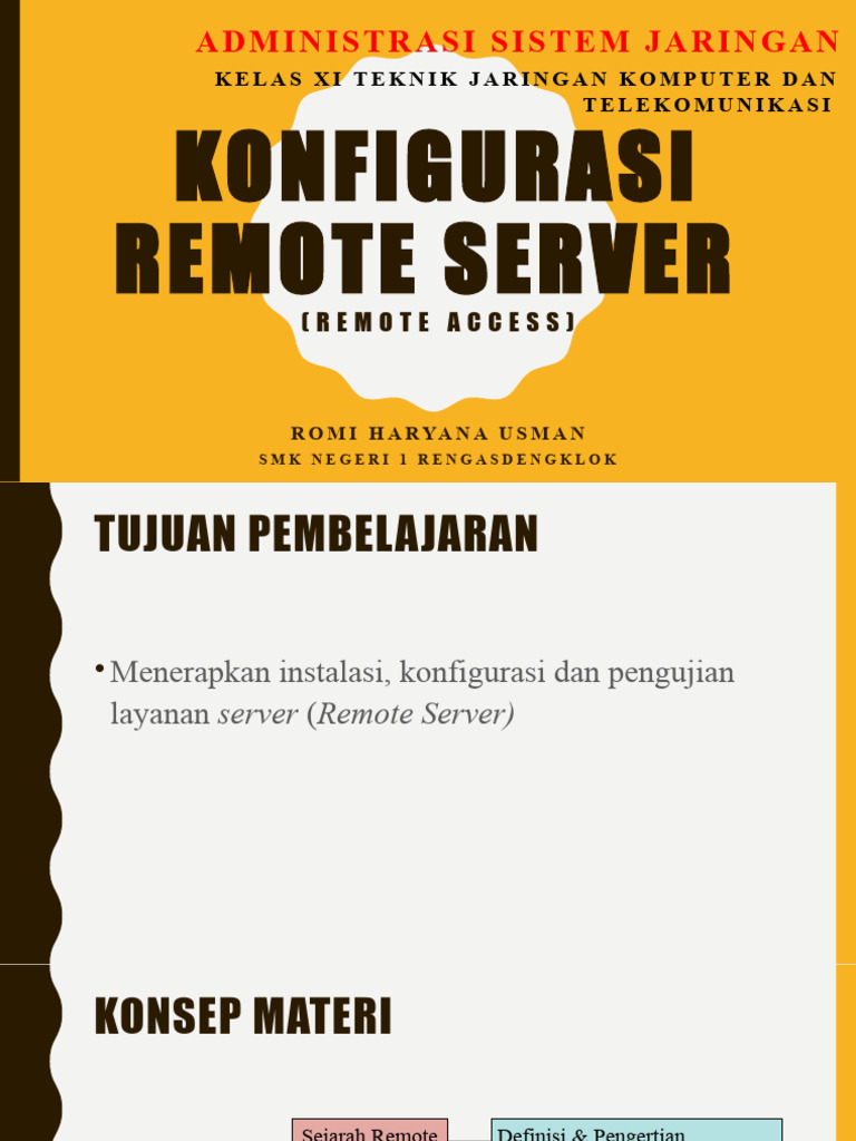 Panduan Konfigurasi Remote Server SSH | PDF | Griya & Taman