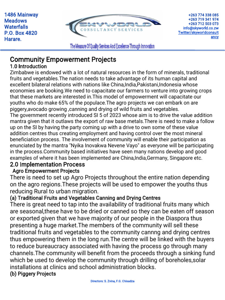 Community Projects | PDF | Mining | Vegetables