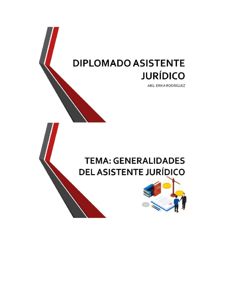 Guia Generalidades Del Asistente Juridico - Erika Rodriguez | PDF