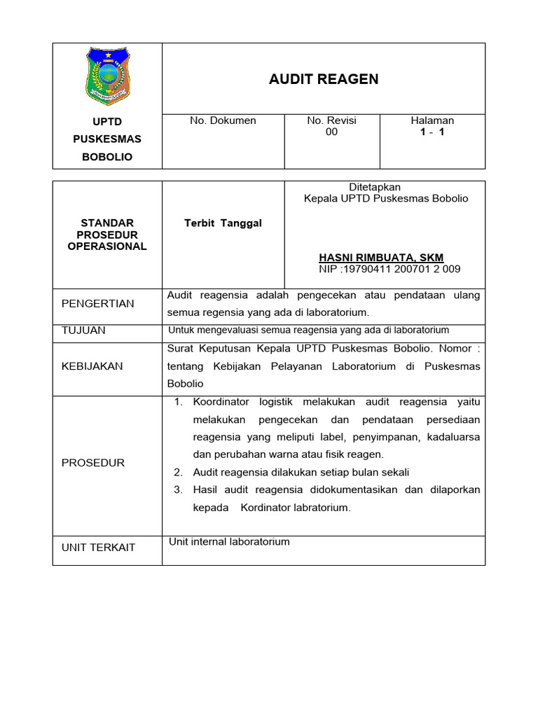 Spo Audit Reagen | PDF